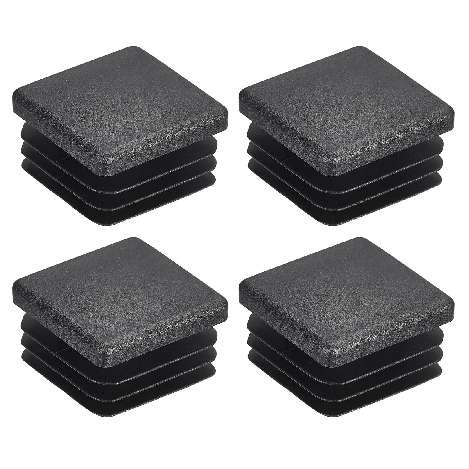 4Pack 25mmx25mm(0.98inch) Plastic Tubing Plug Square Post End Caps ...