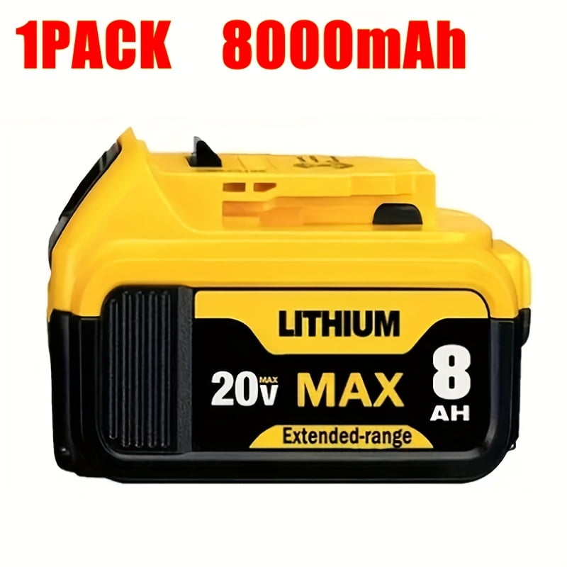 4Pack/ 2Pack 8.0Ah Replacement For Dewalt 20V Max Battery Compatible ...