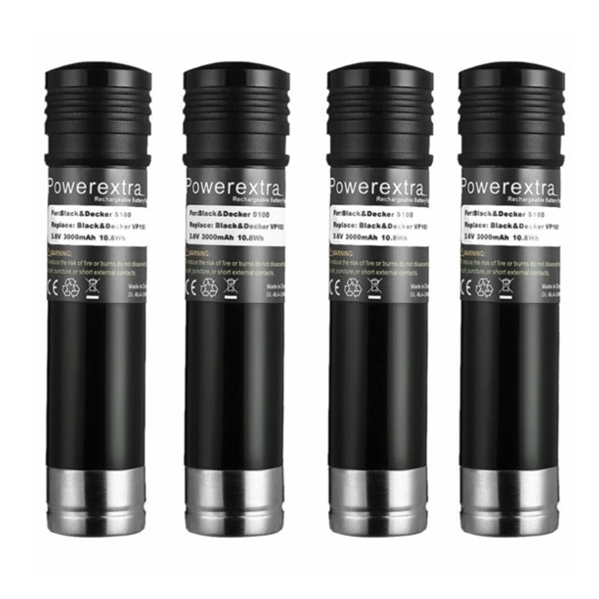 Black & Decker 4Pack 3.0Ah 3.6V Ni-MH Replacement Battery for Versapak ...