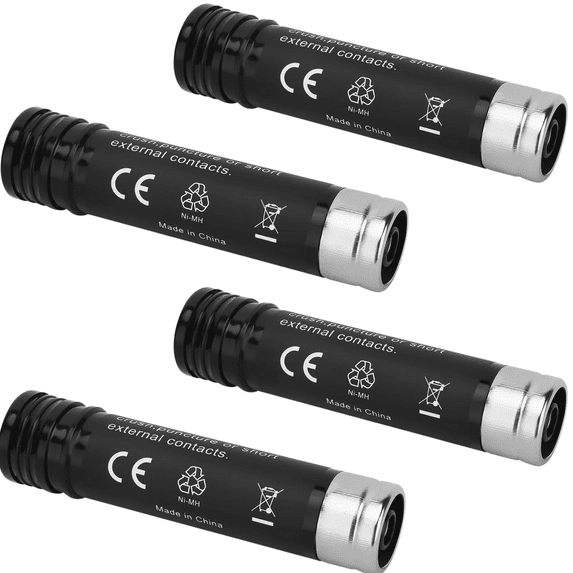 4Pack 3.6V 3600mAh Ni-Mh Replacement Batteries for Black and Decker ...