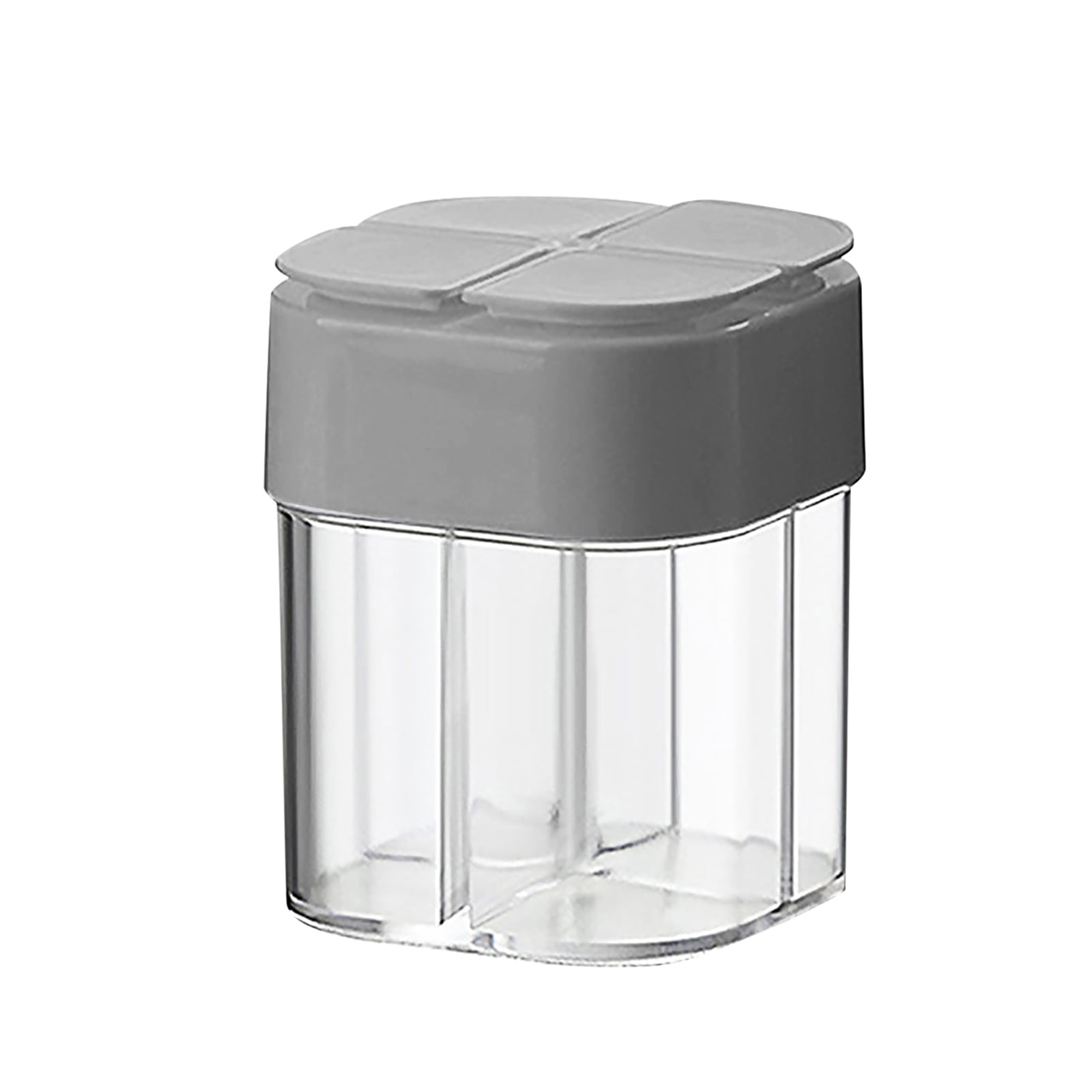 4Pack 4 in 1 Spice Container Salt and Pepper Shaker Transparent ...