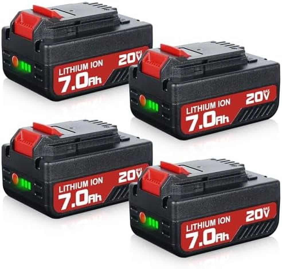 4Pack 7.0Ah Lithium-ion Replacement for Porter Cable 20V Battery ...