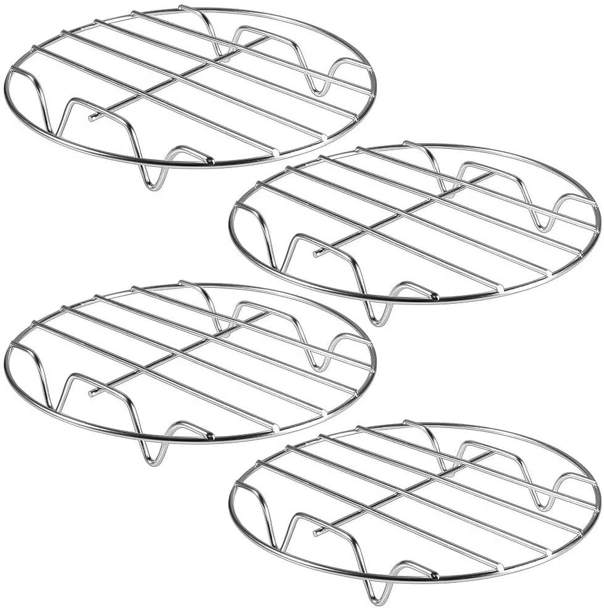 4Pack 8inch Cooling Racks Steamer Rack Steaming Baking Rack Set ...