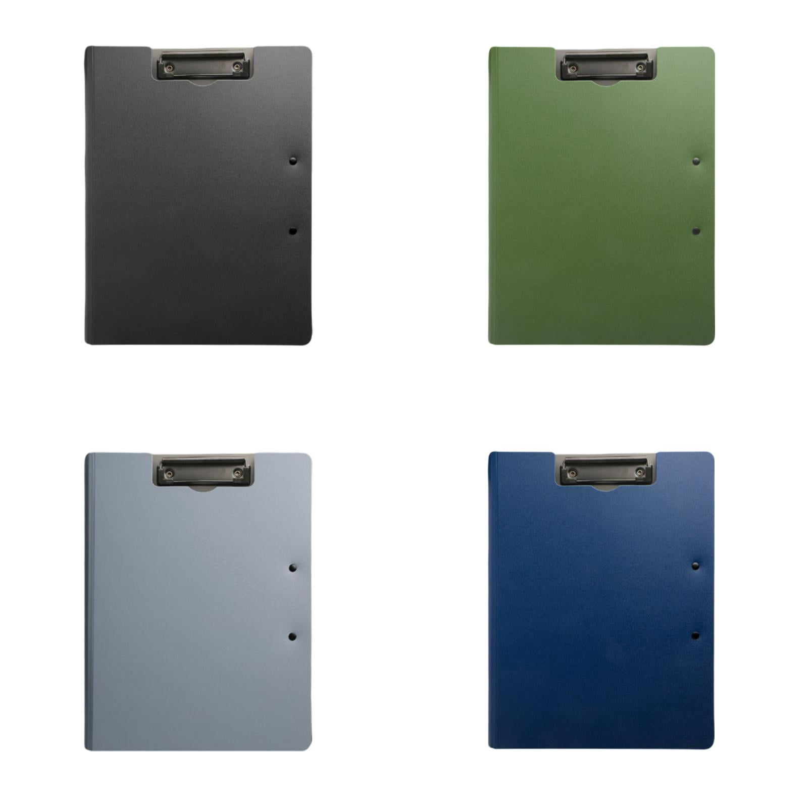 4Pack A4 Foldable Clipboard with Spring Action Clamp, Punchless Design ...