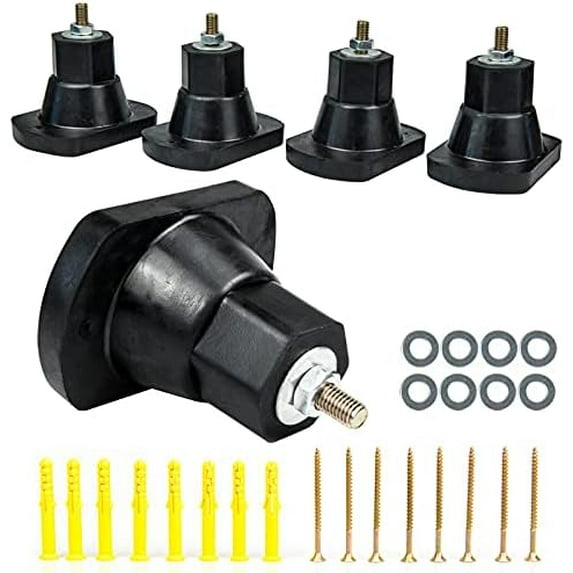 4Pack Air Conditioner Shock Pad, Rubber Isolator Feet, Vibration ...