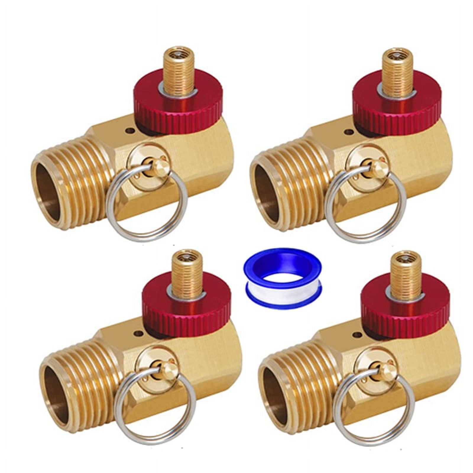 4Pack Air Tank Manifold with Fill Port 1/2Inch NPT x 1/4Inch Hose 1 ...