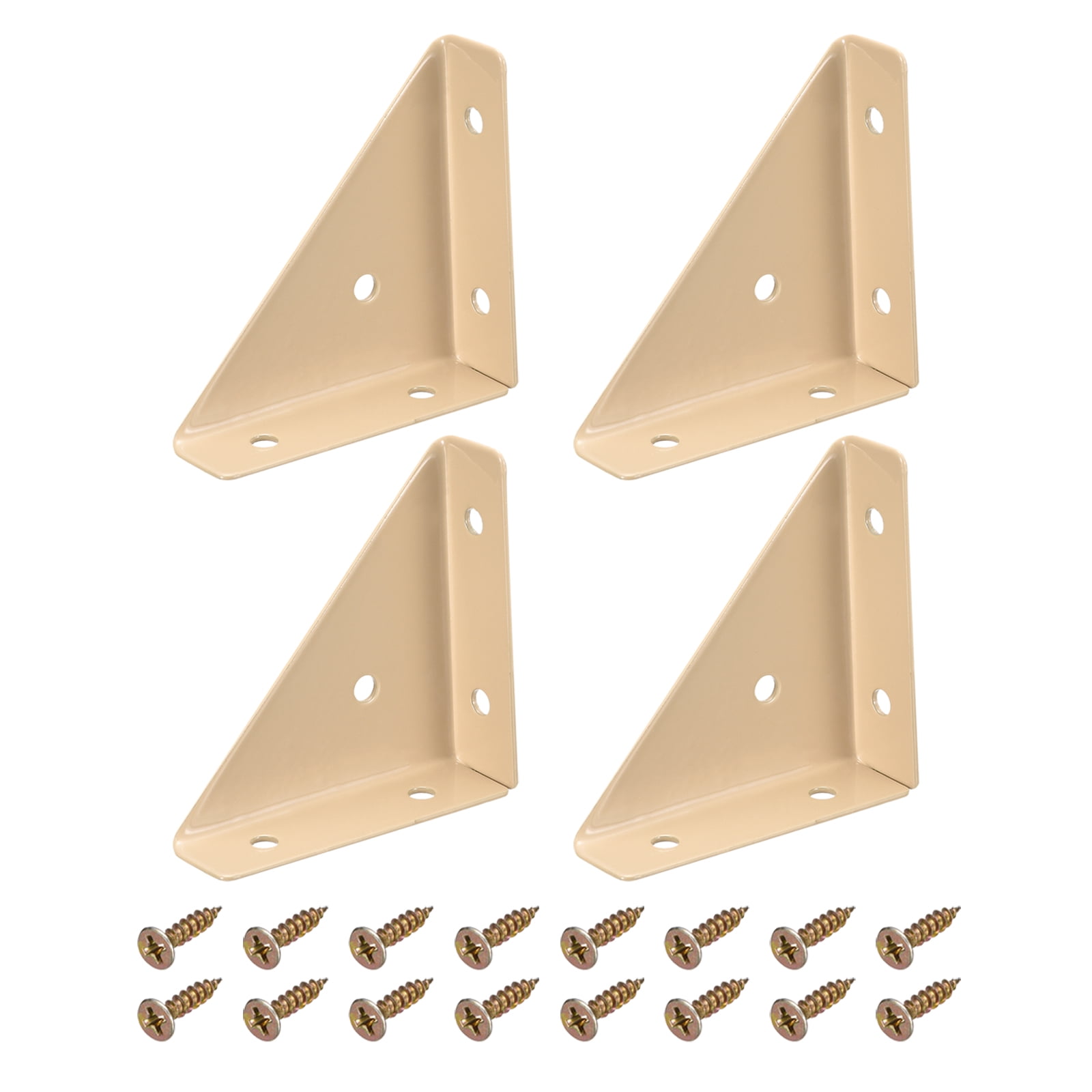 4Pack Angle Corner Brackets 66mm x 66mm, Cold Rolled Steel Braces ...
