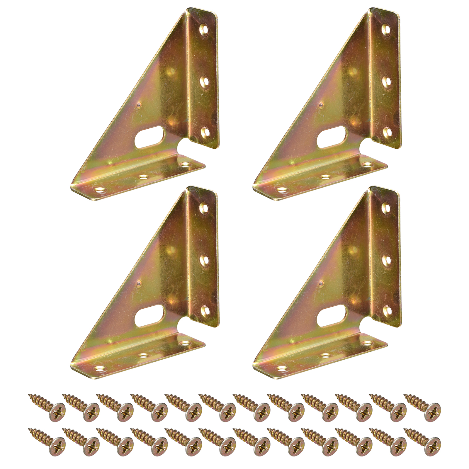 4Pack Angle Corner Brackets 86mm x 86mm, Cold Rolled Steel Braces ...