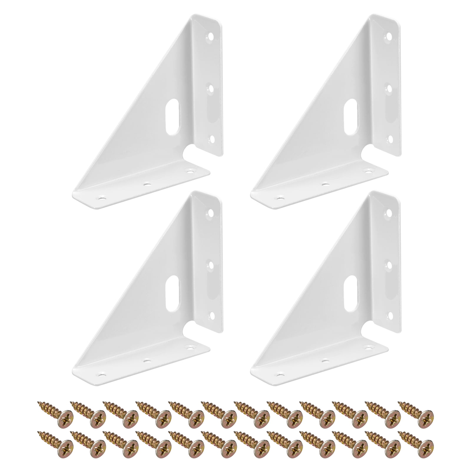 4Pack Angle Corner Brackets 86mm x 86mm, Cold Rolled Steel Braces ...