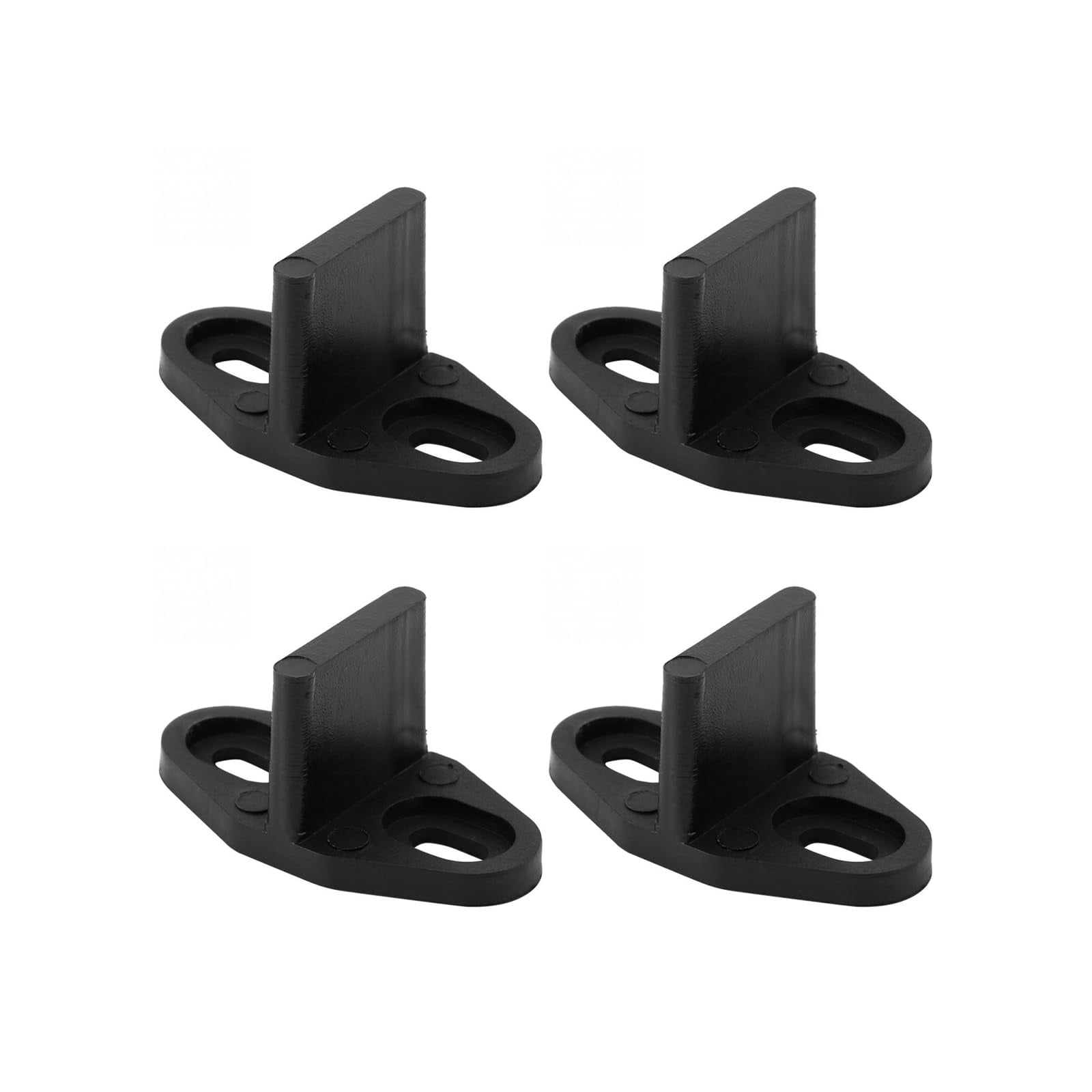 4Pack Black Floor Guide for Sliding Barn Door Hardware T Shape Guides ...