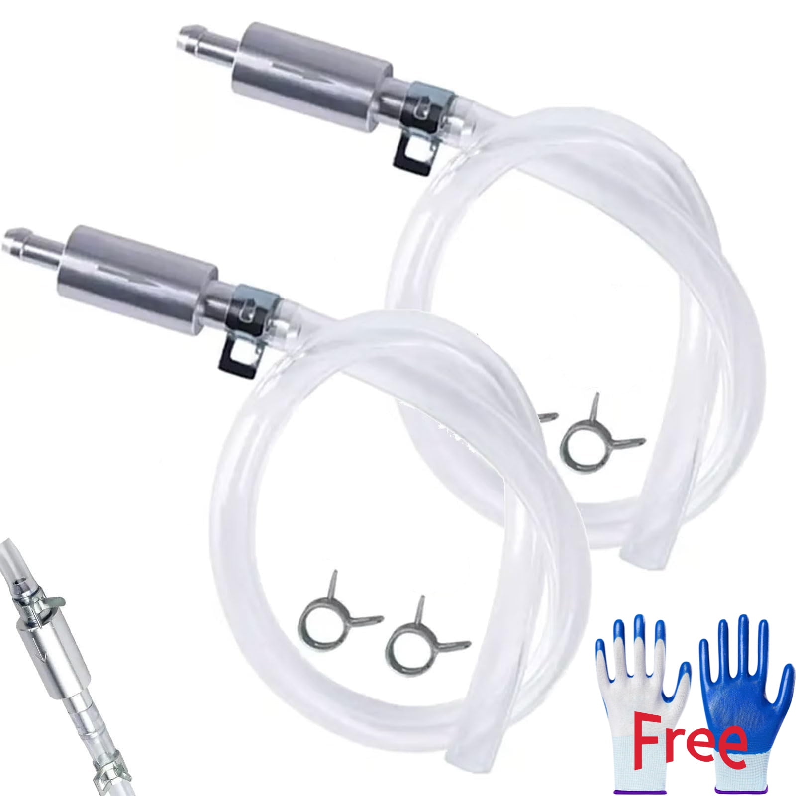 4Pack Brake Bleeder Hose One Way Check Valve Tube Bleeding Tool Kit for ...