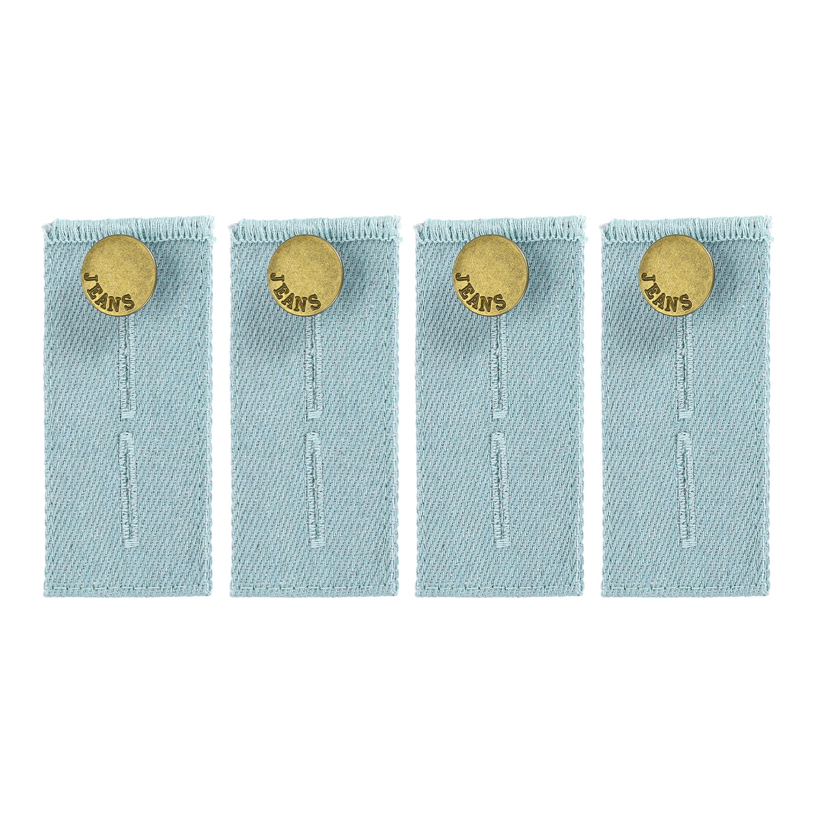 4Pack Button Extenders for Pants, Denim Waist Extenders (Light Blue, 3 ...