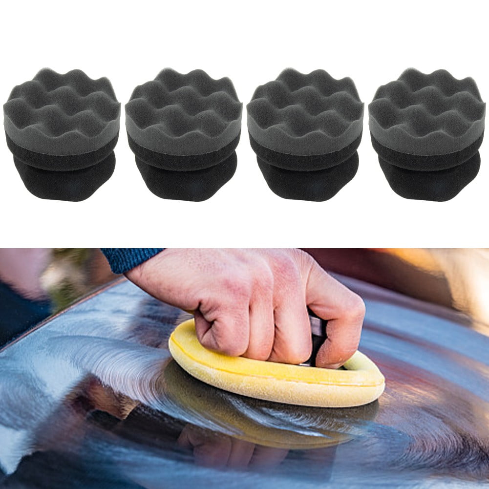 4Pack Car Tyre Brush Tire Dressing Applicator Hex Grip Soft Sponge Waxing Sponge - Walmart.com