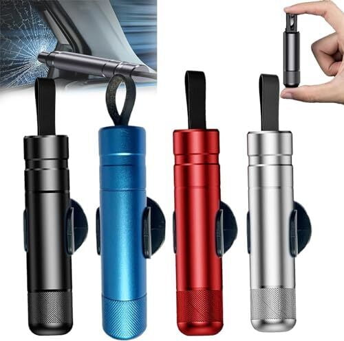 4Pack Car Window Glass Breakers Rescue Tool Emergency Hammer Life ...