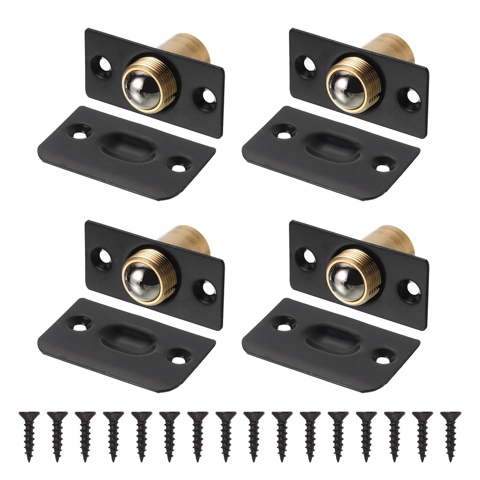 4Pack Closet Door Ball Catch Hardware Adjustable with Strike Plate ...