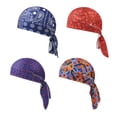 4Pack Cooling Head Scarf,Elastic Cycling Sports Cap,Breathable Sweat ...