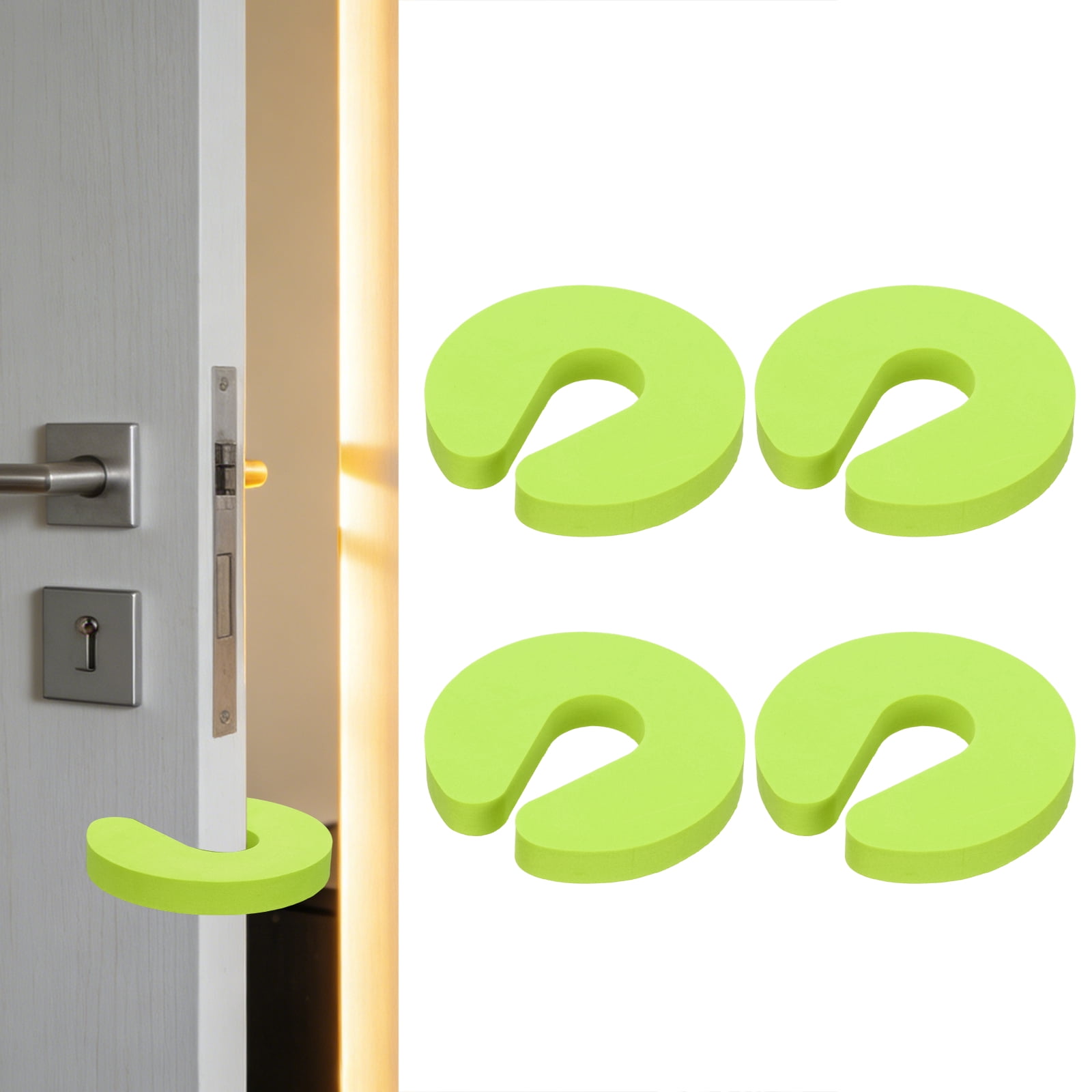 4Pack Door Pinch Guard, Soft Foam Door Slam Stopper Prevents Finger ...