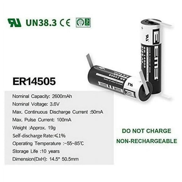 3 6 Volt Aa Lithium Battery
