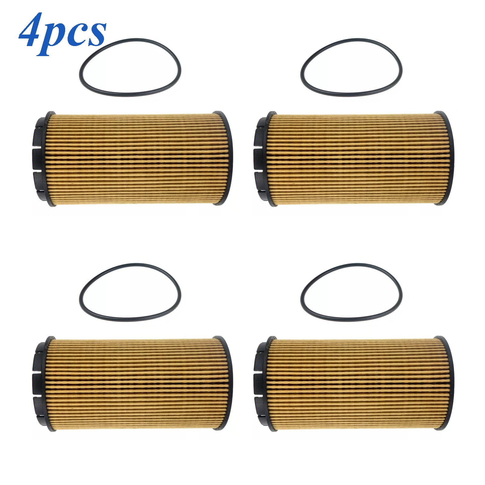 4Pack Engine Oil Filter For Audi A8 Touareg Bentley Continental ...