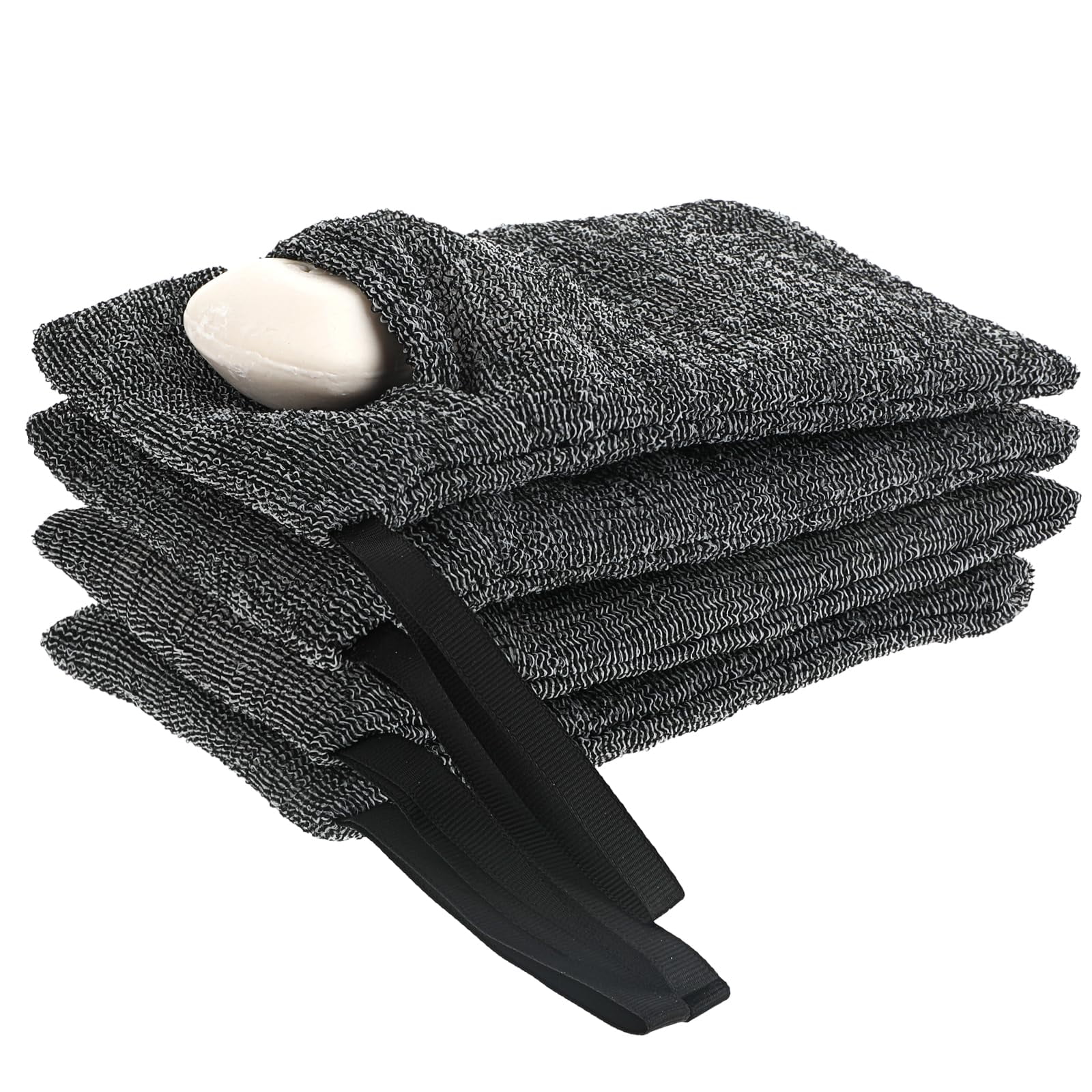 4Pack Exfoliating Soap Pouch Nylon Soap Saver Bag Mesh Soap Bag Body ...