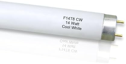 4Pack F14T8/CW 14W 15 Inch T8 4100K Linear Fluorescent Light Bulb,14 ...