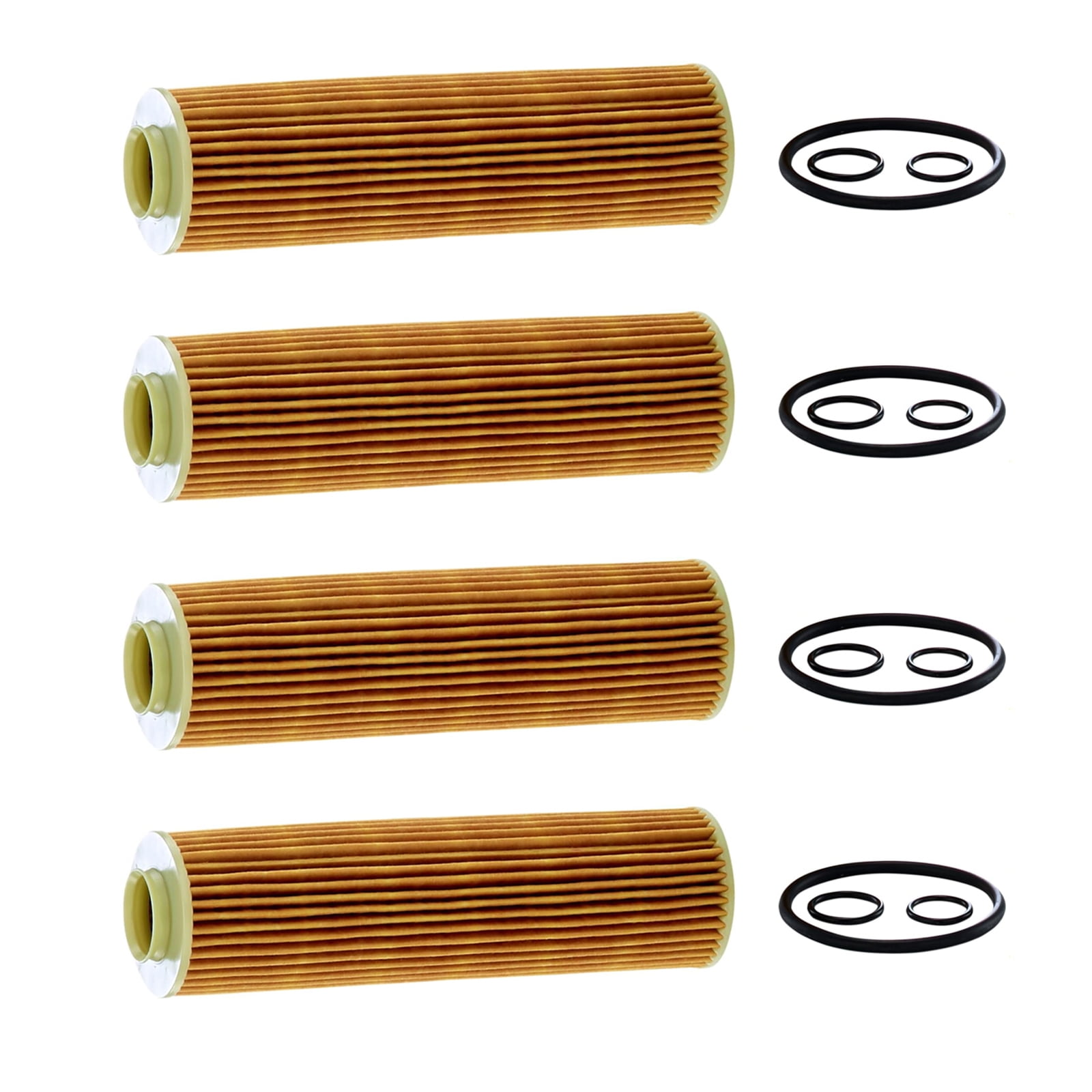 4Pack Fits For Mercedes-Benz C250 SLK250 1.8L Engine Oil Filter Kit ...