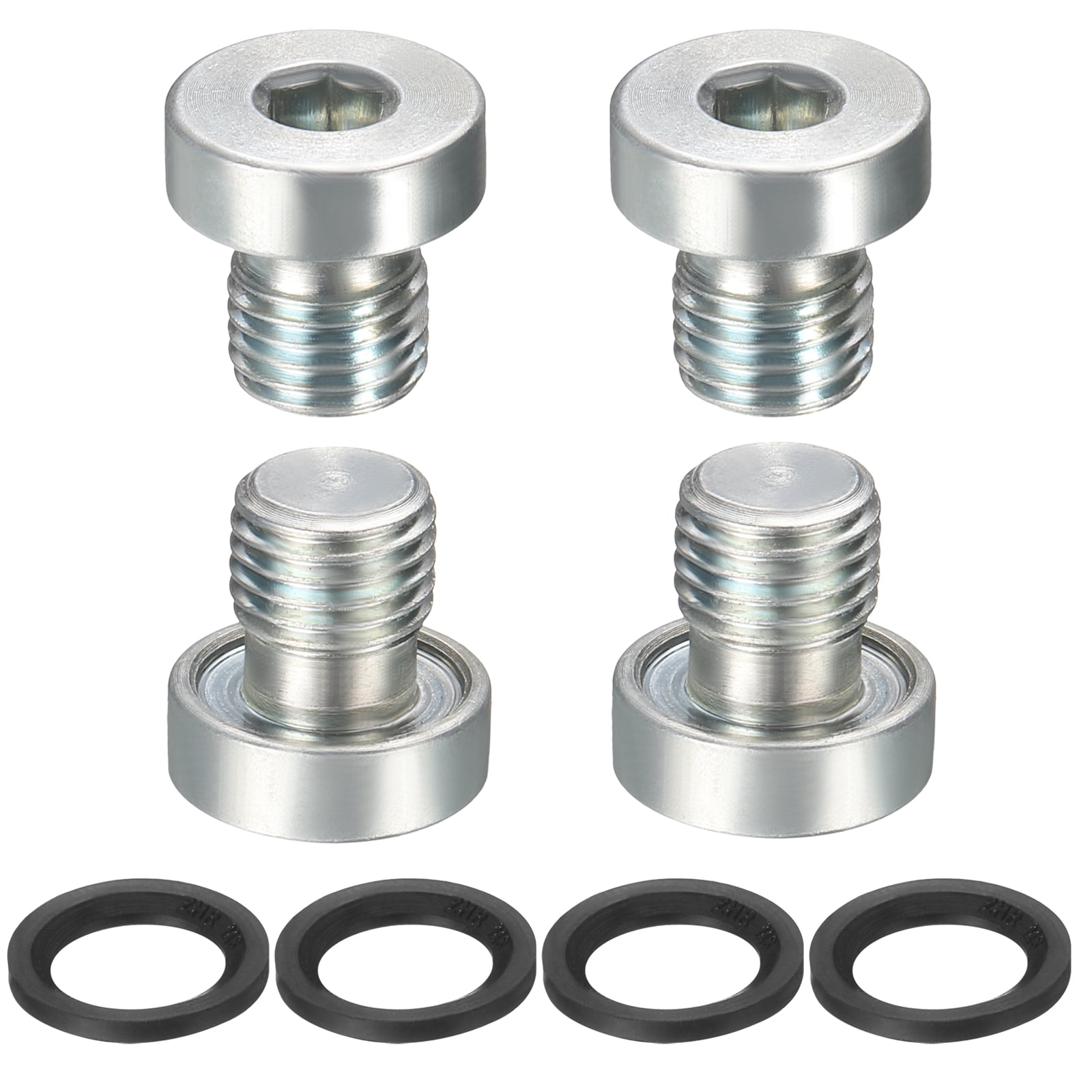 4 Pack G1/16x28 Inner Hex Head Pipe Fitting Plug, Universal Carbon ...