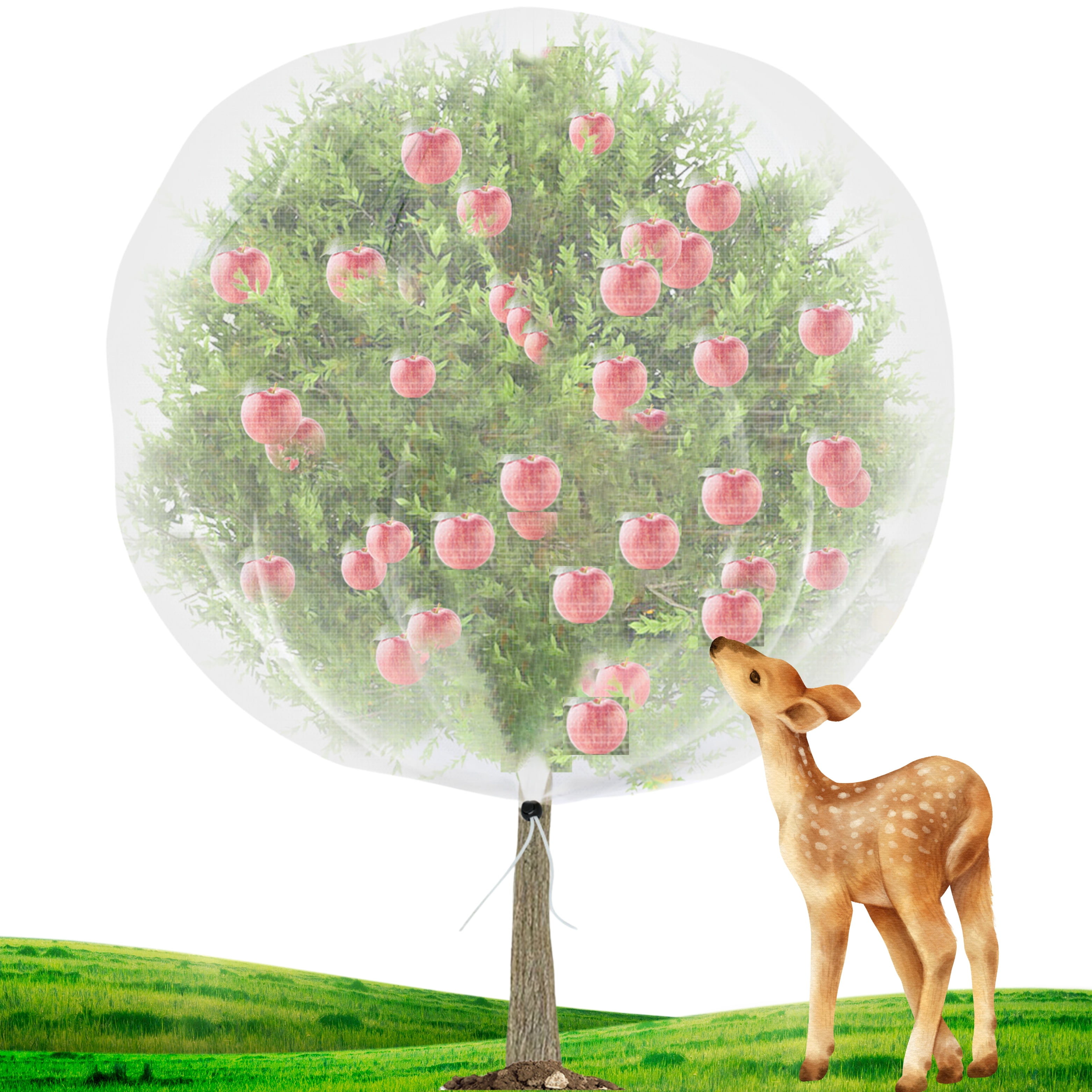 4Pack Garden Plant Netting Barrier, 7.54Ft x 5.3Ft Ultra Fine Fruit ...