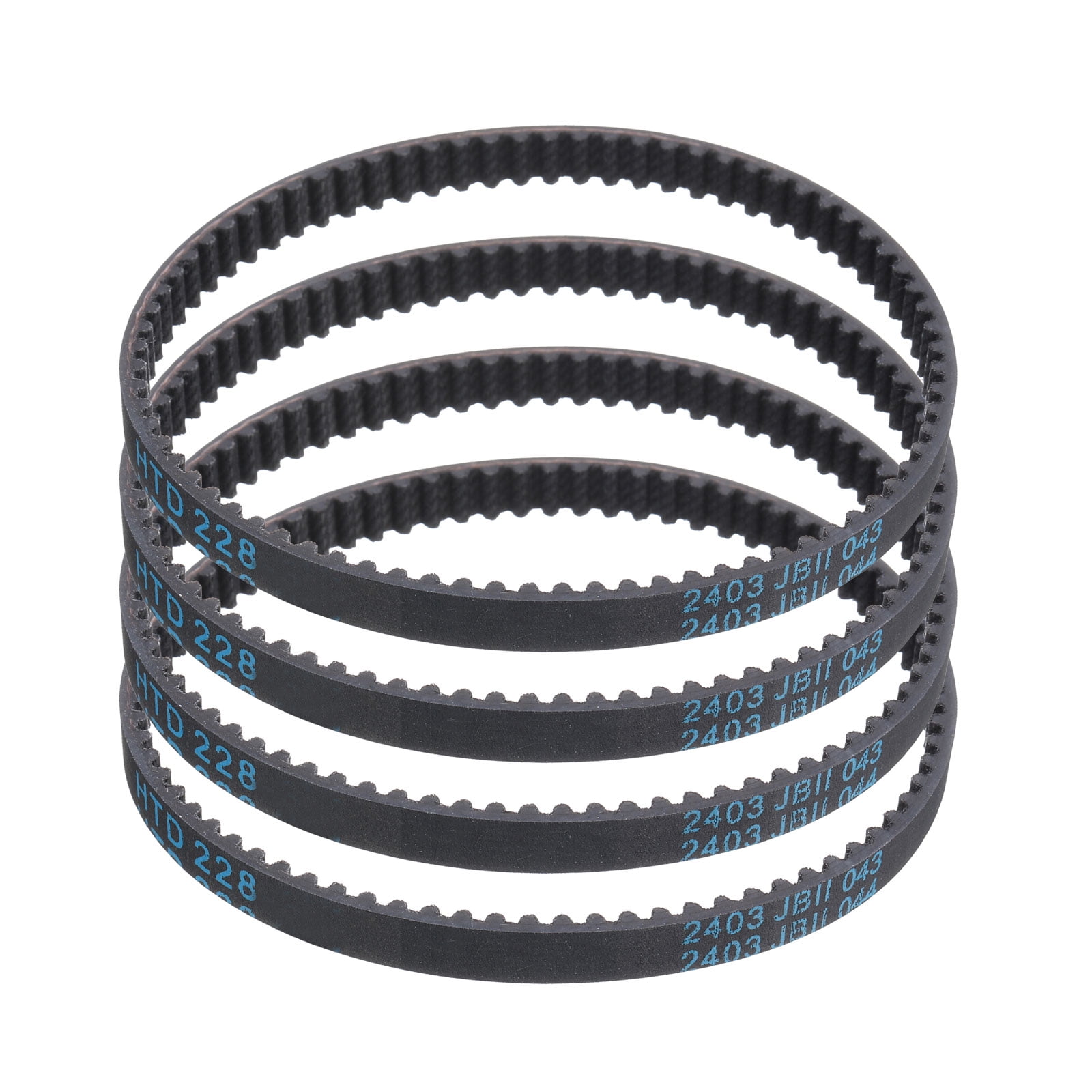 4Pack HTD-3M Rubber Timing Belt 76 Teeth, 228mm Pitch Length x 6mm ...