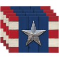 4Pack Independence Day Printed Placemats, Torqee Anti-Slip Table Mats ...