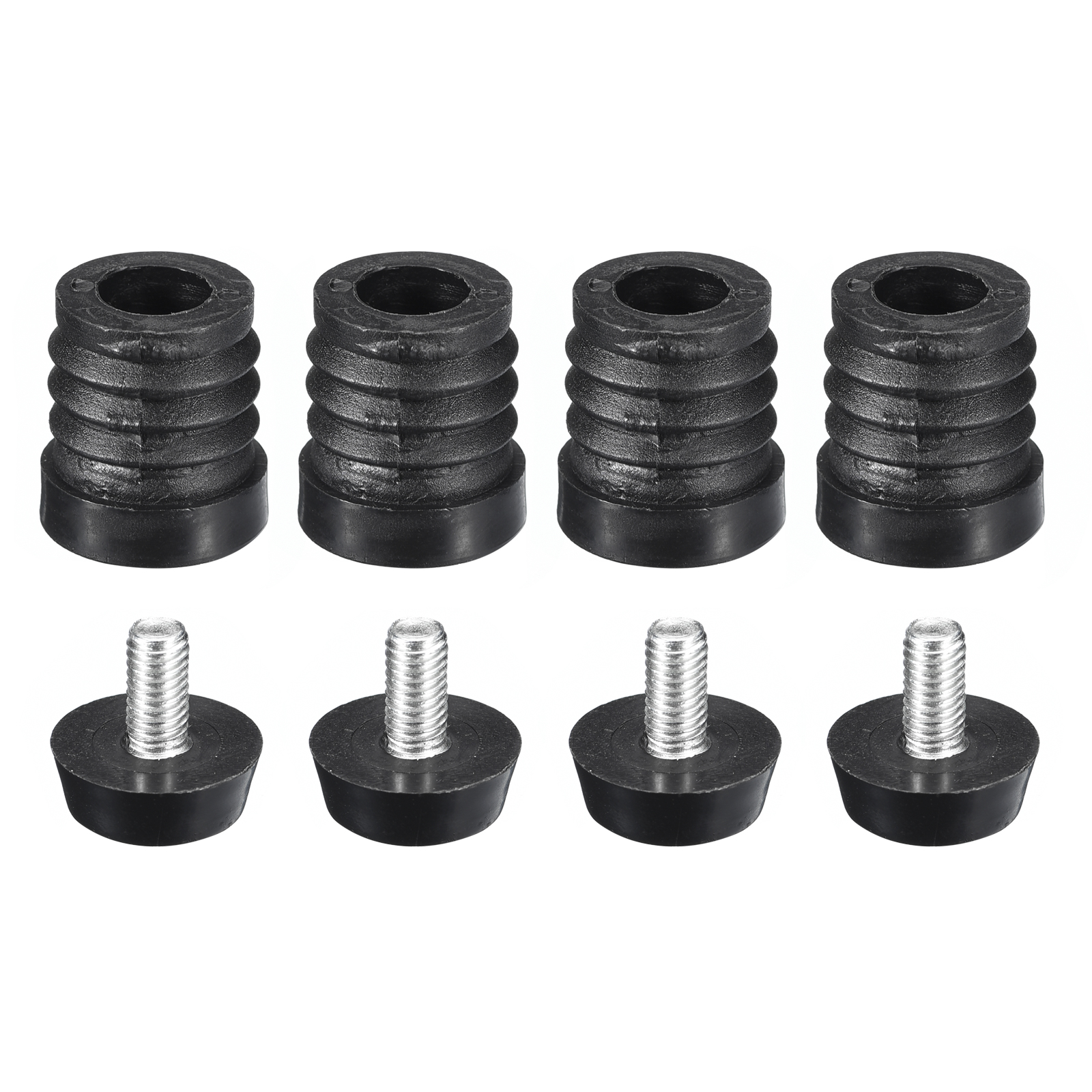4Pack Inserts for Round Tubes with Leveling Feet, for 19mm/0.75" OD ...
