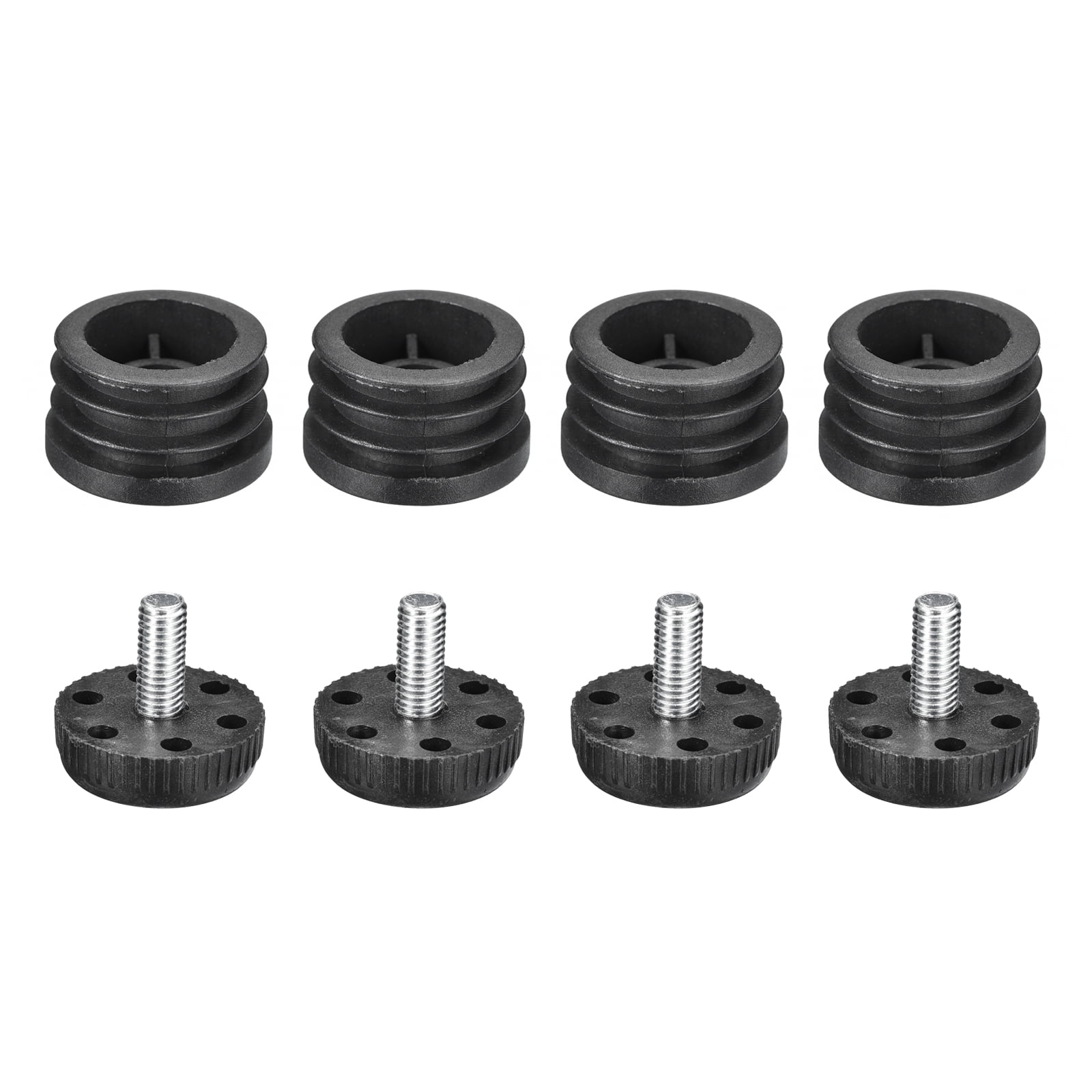 4Pack Inserts for Round Tubes with Leveling Feet, for 35mm/1.38" OD ...