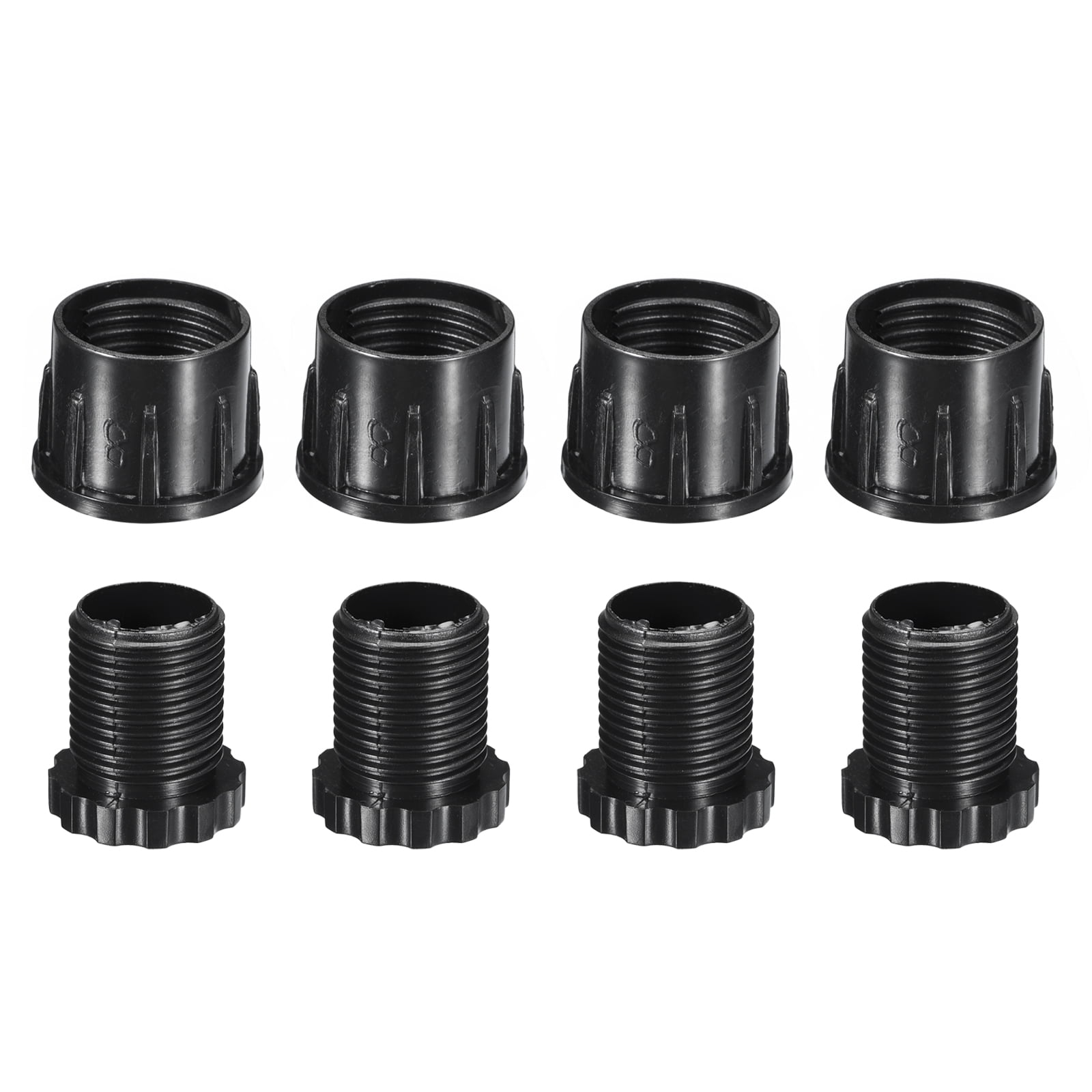 4Pack Inserts for Round Tubes with Leveling Feet, for 38mm/1.5" Dia ...