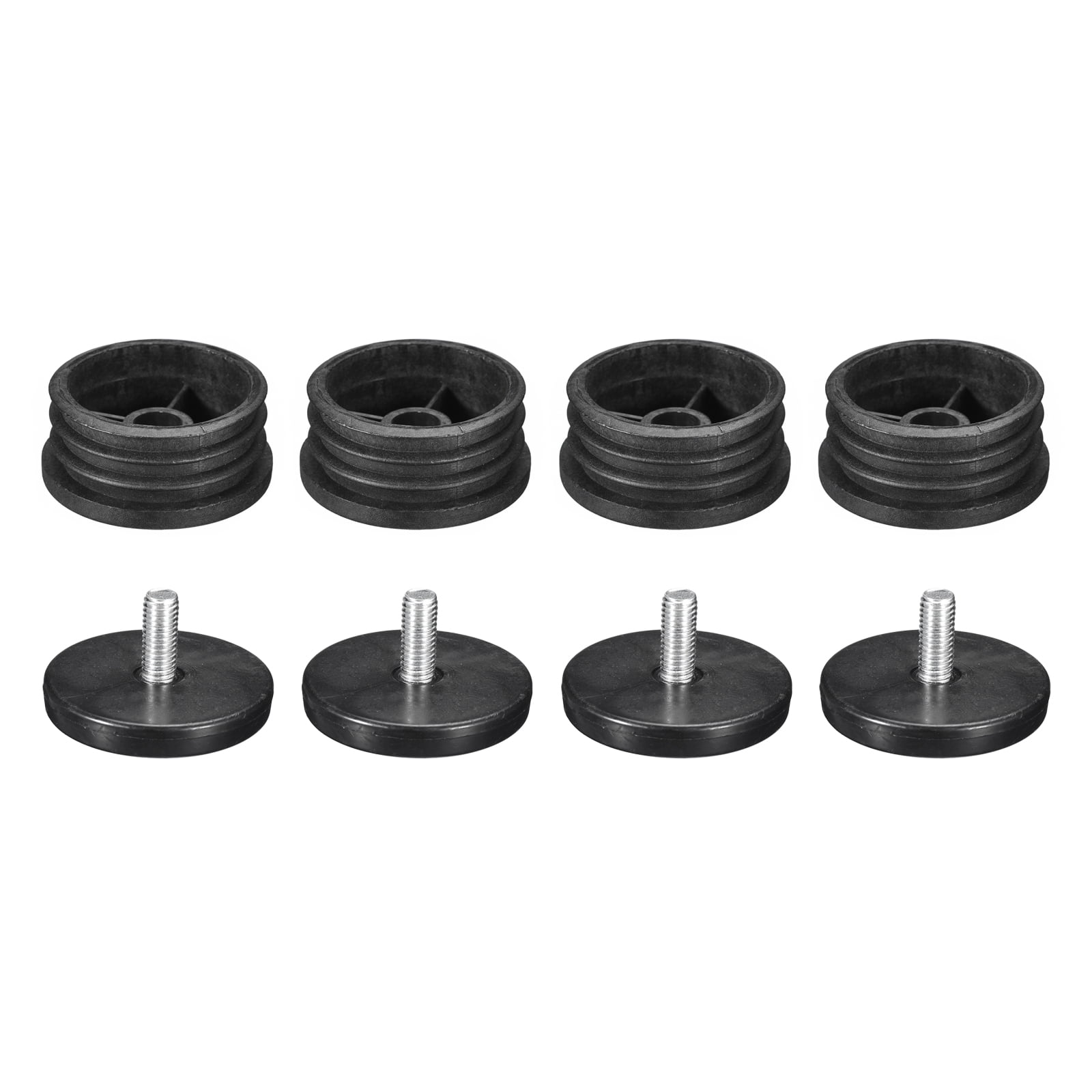4Pack Inserts for Round Tubes with Leveling Feet, for 50mm/1.97" OD ...