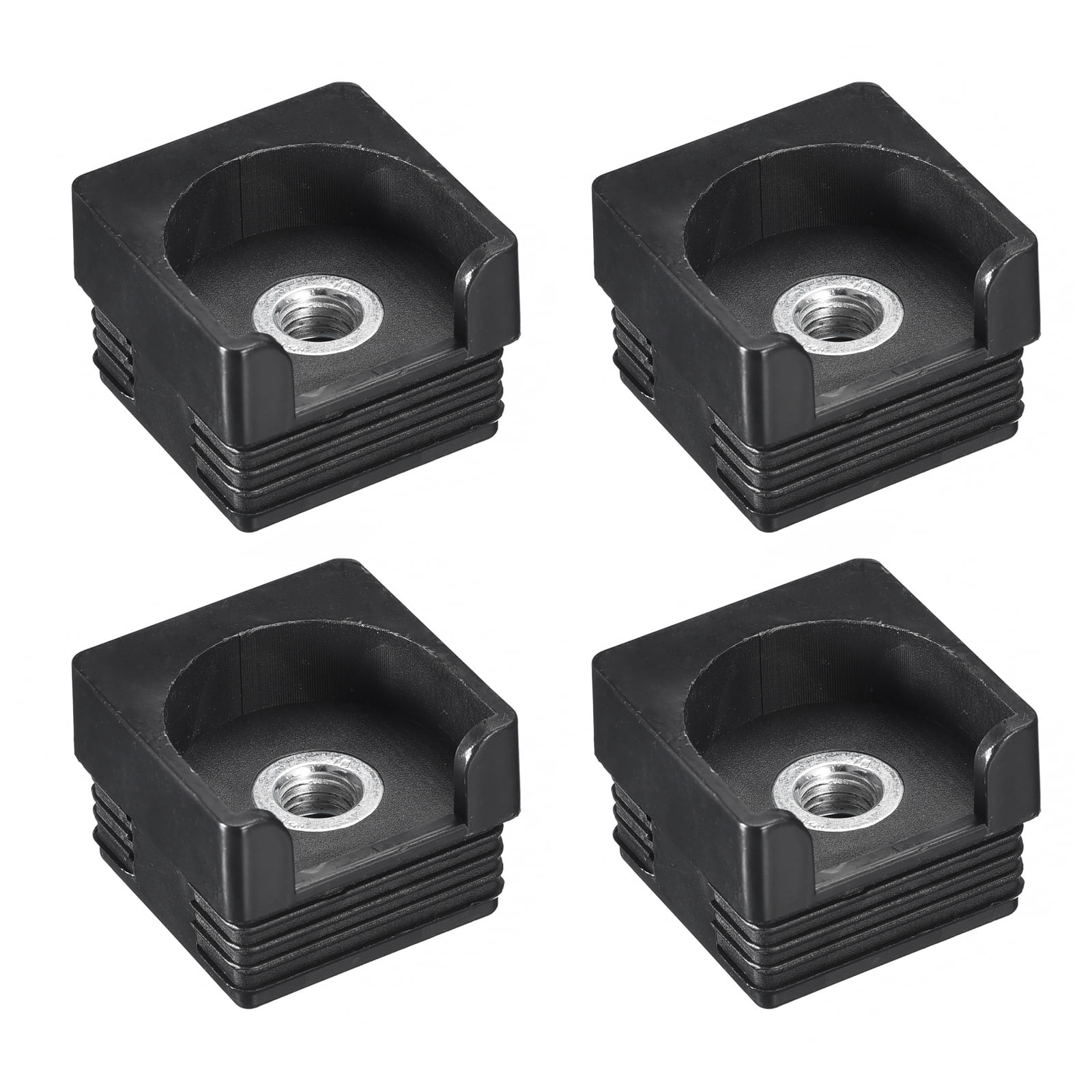 4Pack Inserts for Square Tubes with M10 Thread, for 1.57"x1.57" OD ...