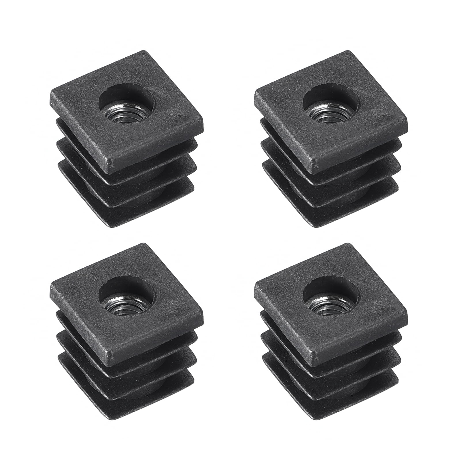 4Pack Inserts for Square Tubes with M6 Thread, for 0.63"x0.63" OD ...
