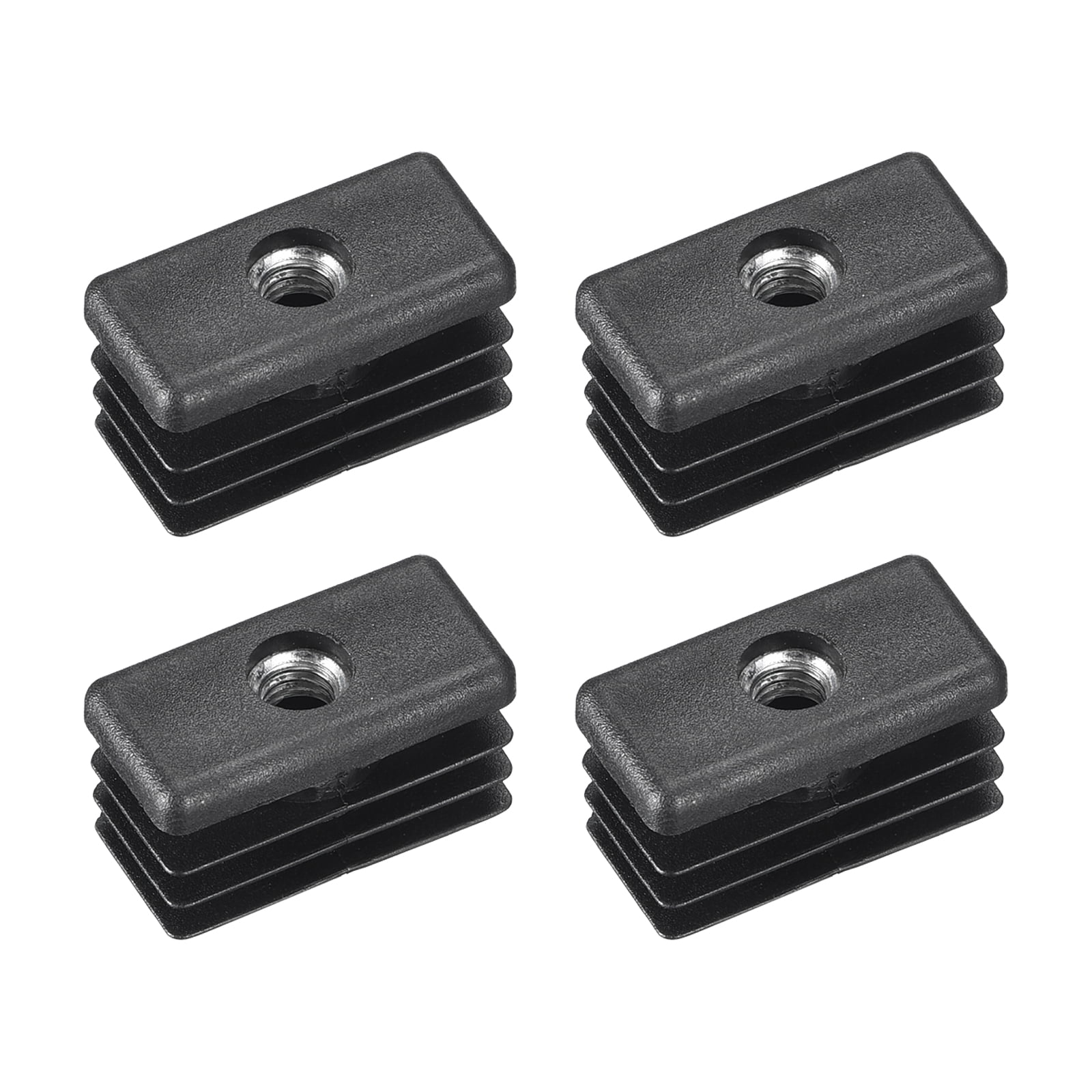 4Pack Inserts for Square Tubes with M6 Thread, for 1.18"x0.59" OD ...