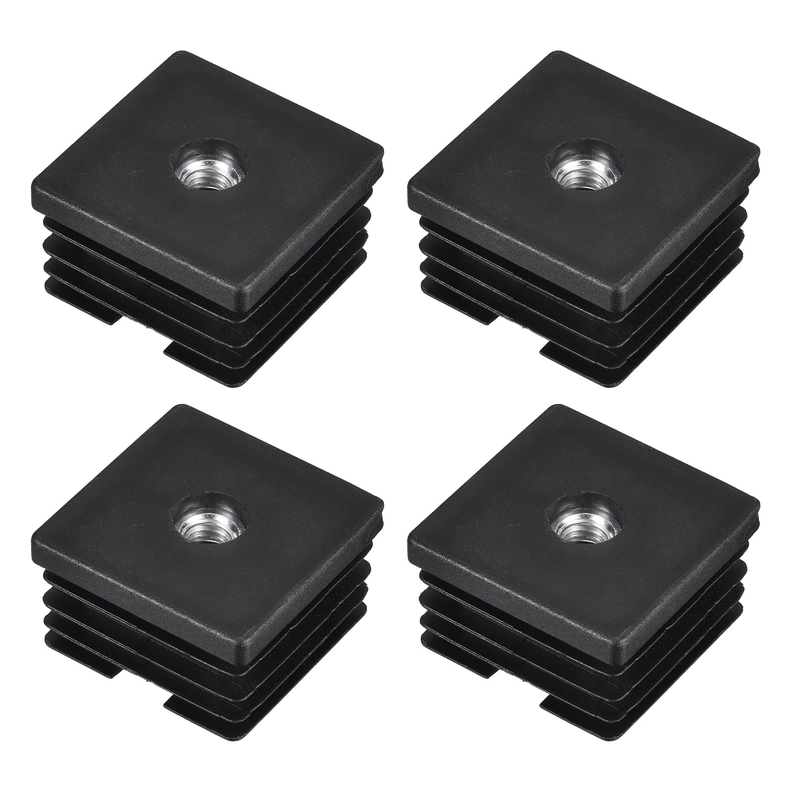 4Pack Inserts for Square Tubes with M8 Thread, for 1.57"x1.57" OD ...