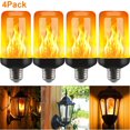 Toopower Flaming Light Bulb Flickering Flame, 4Pack LED Fire Light E26 ...