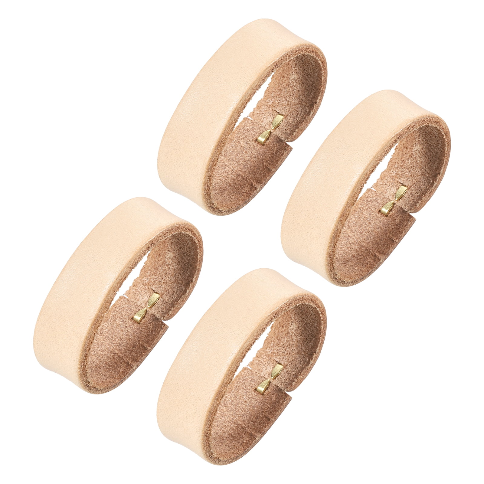 4Pack Leather Belt Loop Keepers 10cm Girth Belt Strap Ring Buckle ...