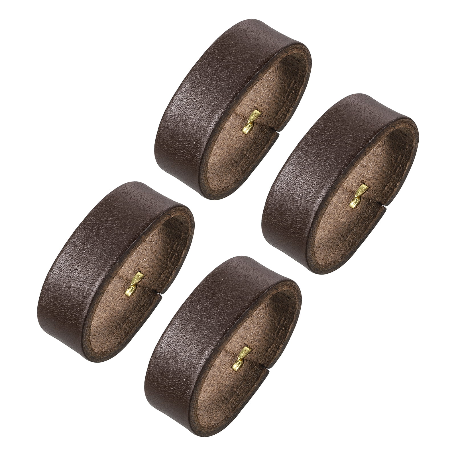 4Pack Leather Belt Loop Keepers 9cm Girth Belt Strap Ring Buckle ...