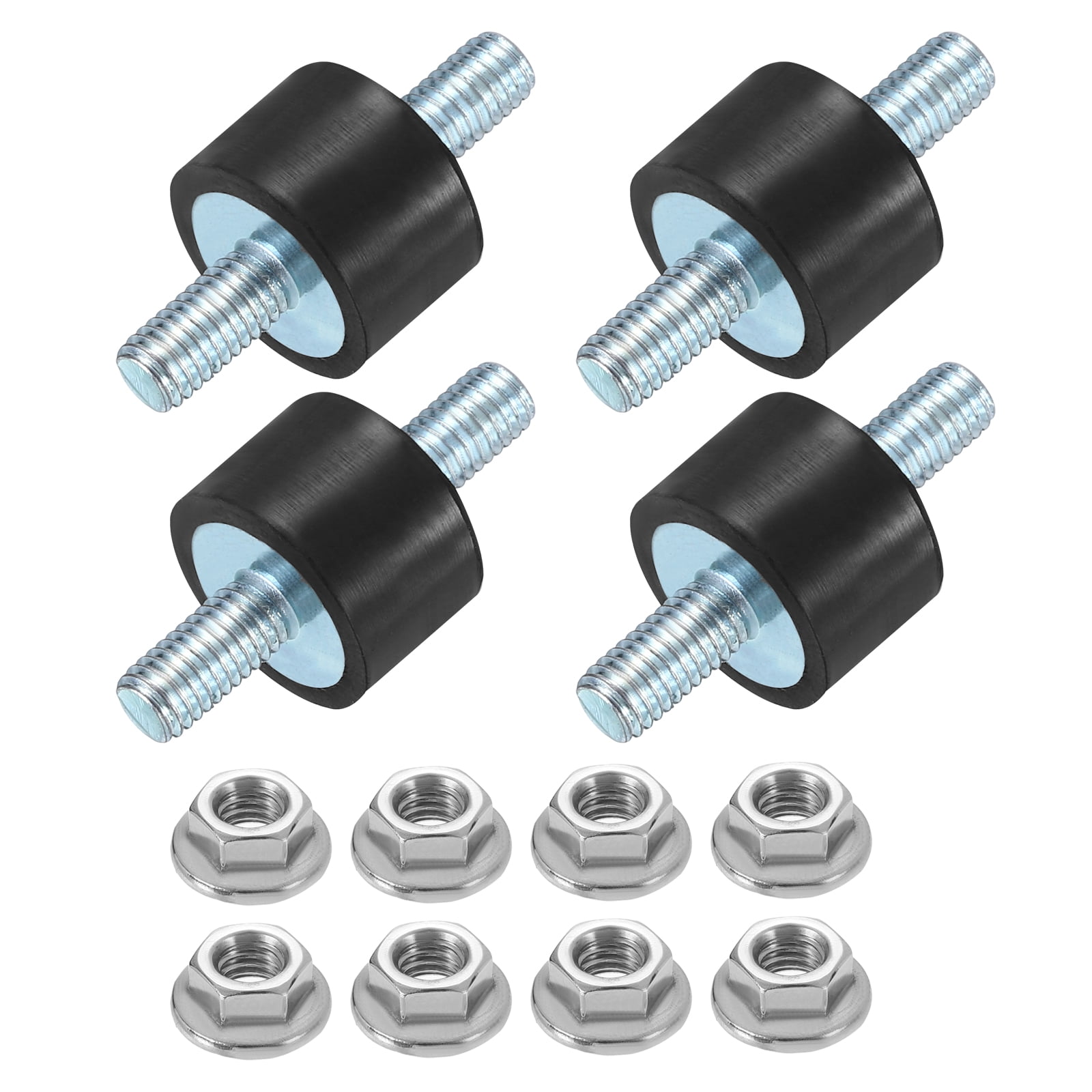 4Pack M5 x 12mm Rubber Mounts, 10 x 15mm Rubber Vibration Isolator with ...