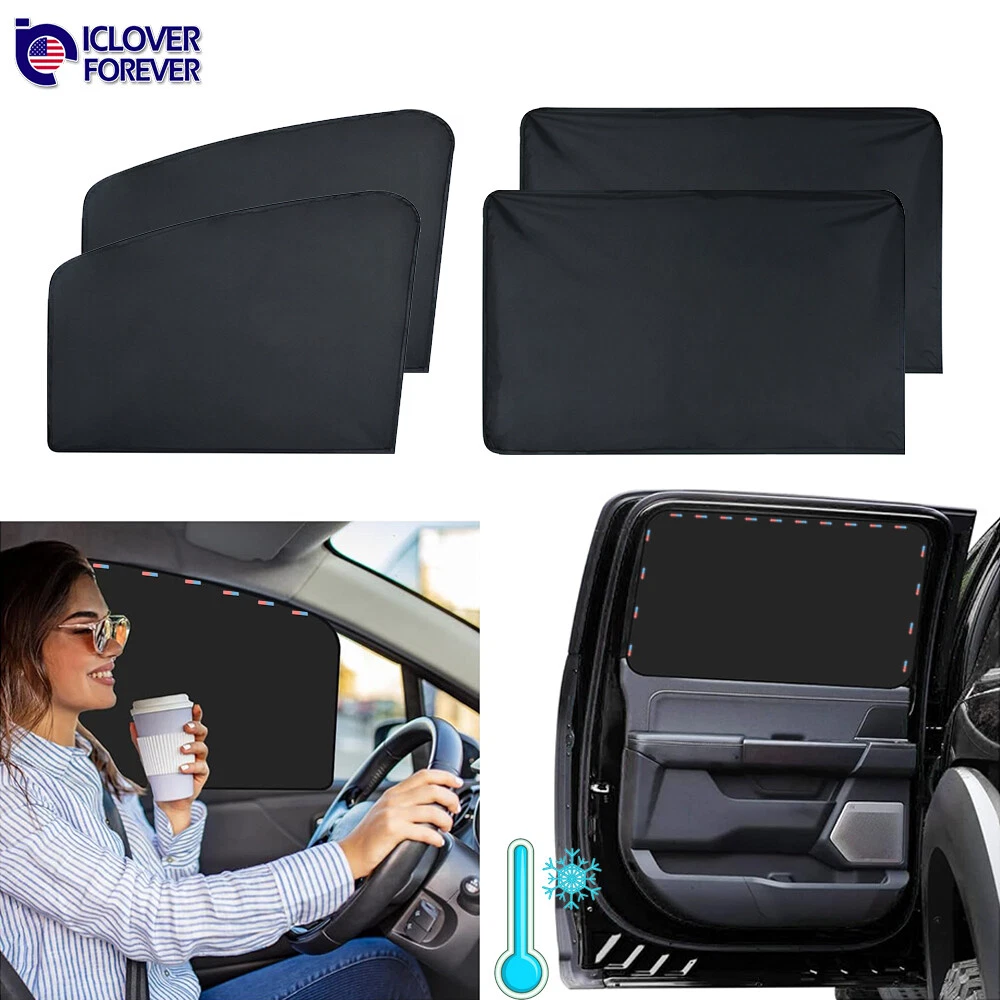 4Pack Magnetic Car Side Window Sun Shade Front & Rear Blackout Privacy ...