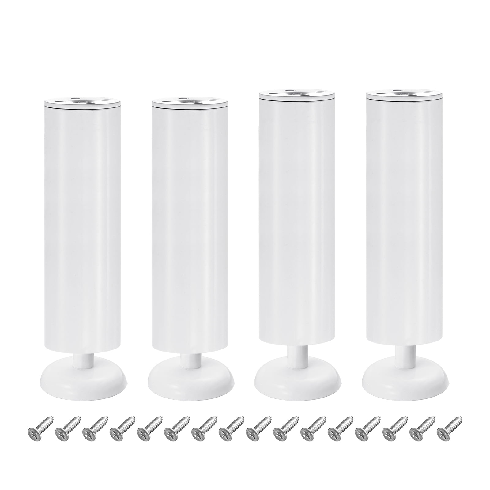 4Pack Metal Adjustable Furniture Legs for Bed Cabinet 200-210mm(7.9"-8. ...
