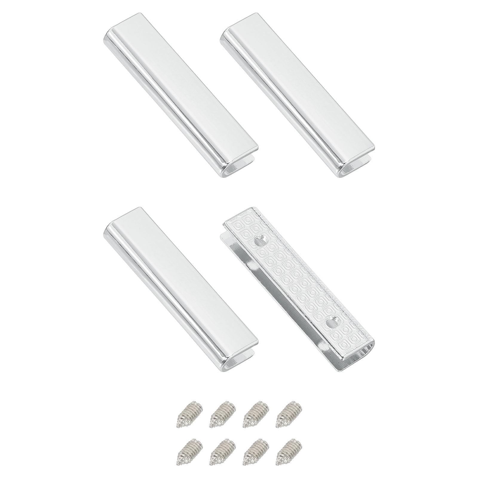 4Pack Metal Belt Buckle End Tip, 1.54" Wide Rectangle Zipper Tip ...