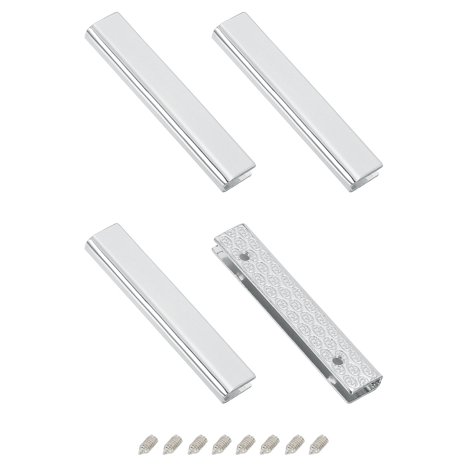 4Pack Metal Belt Buckle End Tip, 2.05" Wide Rectangle Zipper Tip ...