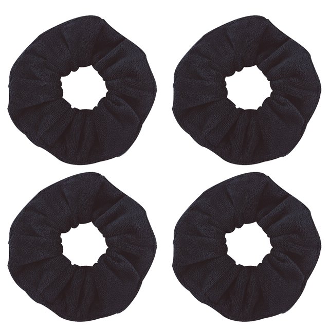 4Pack Microfiber Hair Drying Scrunchies Towel Fiber - for Curl Hair for ...