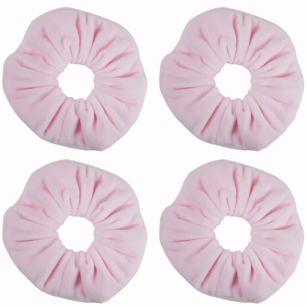 4Pack Microfiber Hair Drying Scrunchies Towel Fiber - for Curl Hair for ...