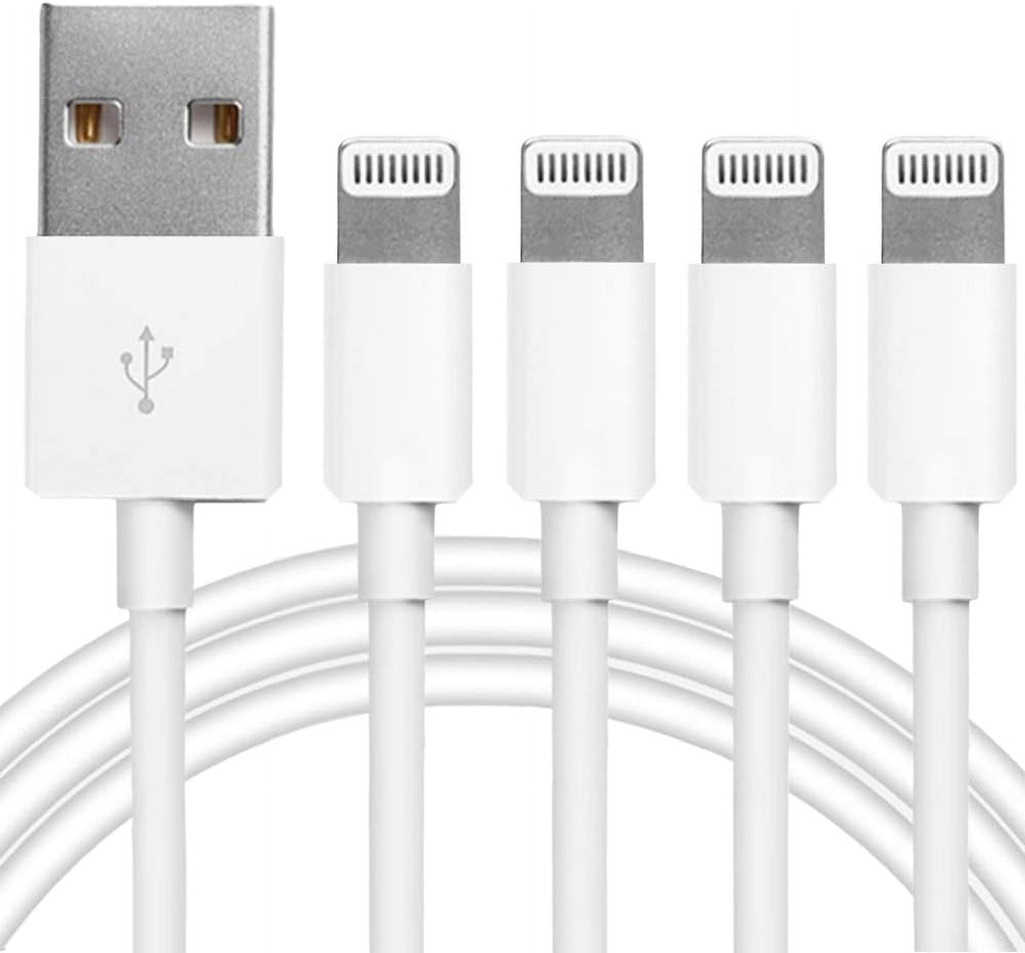 4Pack Original [Apple MFi Certified] Charger Lightning to USB Charging ...