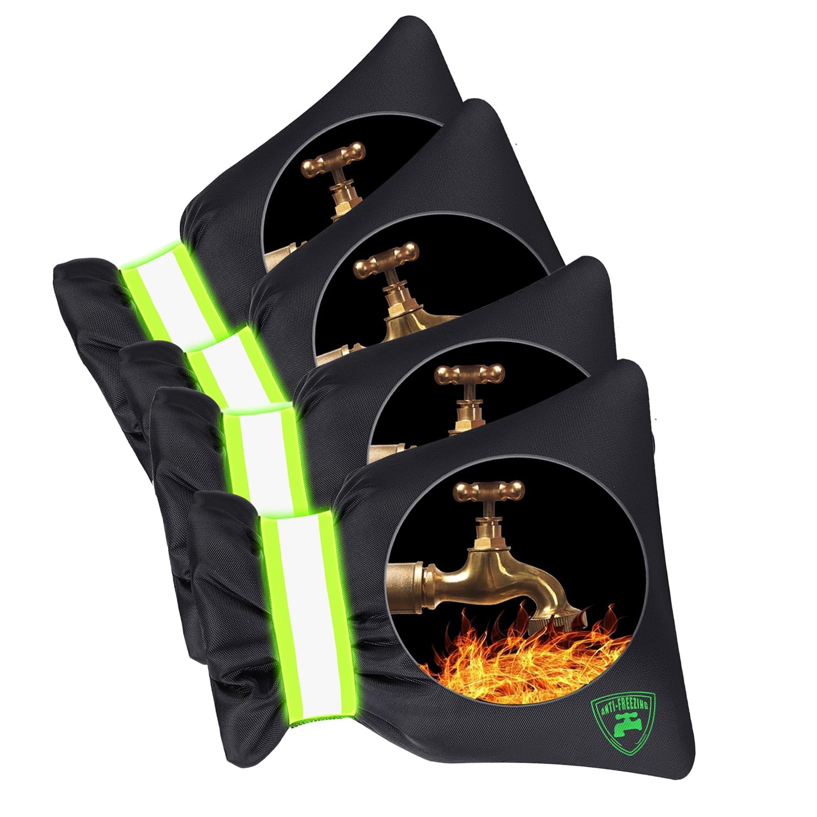 4Pack Outdoor Faucet Covers for Winter - Outside Hose Bib Spigot Covers ...